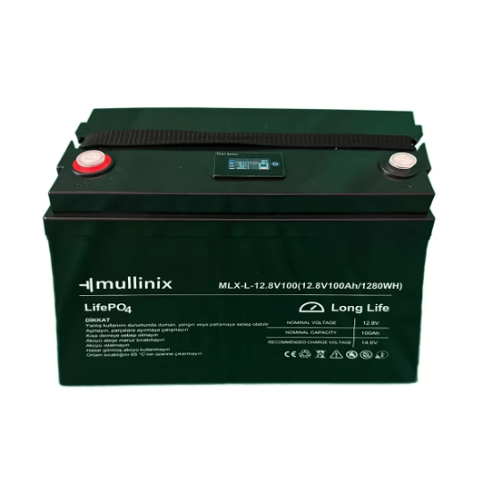 Mullinix 12V 100Ah 6000 Döngü Lifepo4 Lityum Akü - 2K Karavan